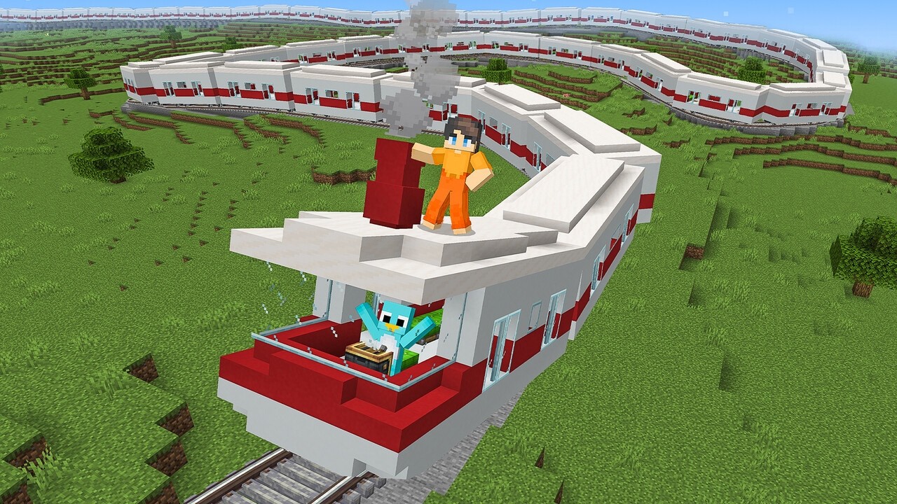 World's Longest Minecraft Train!