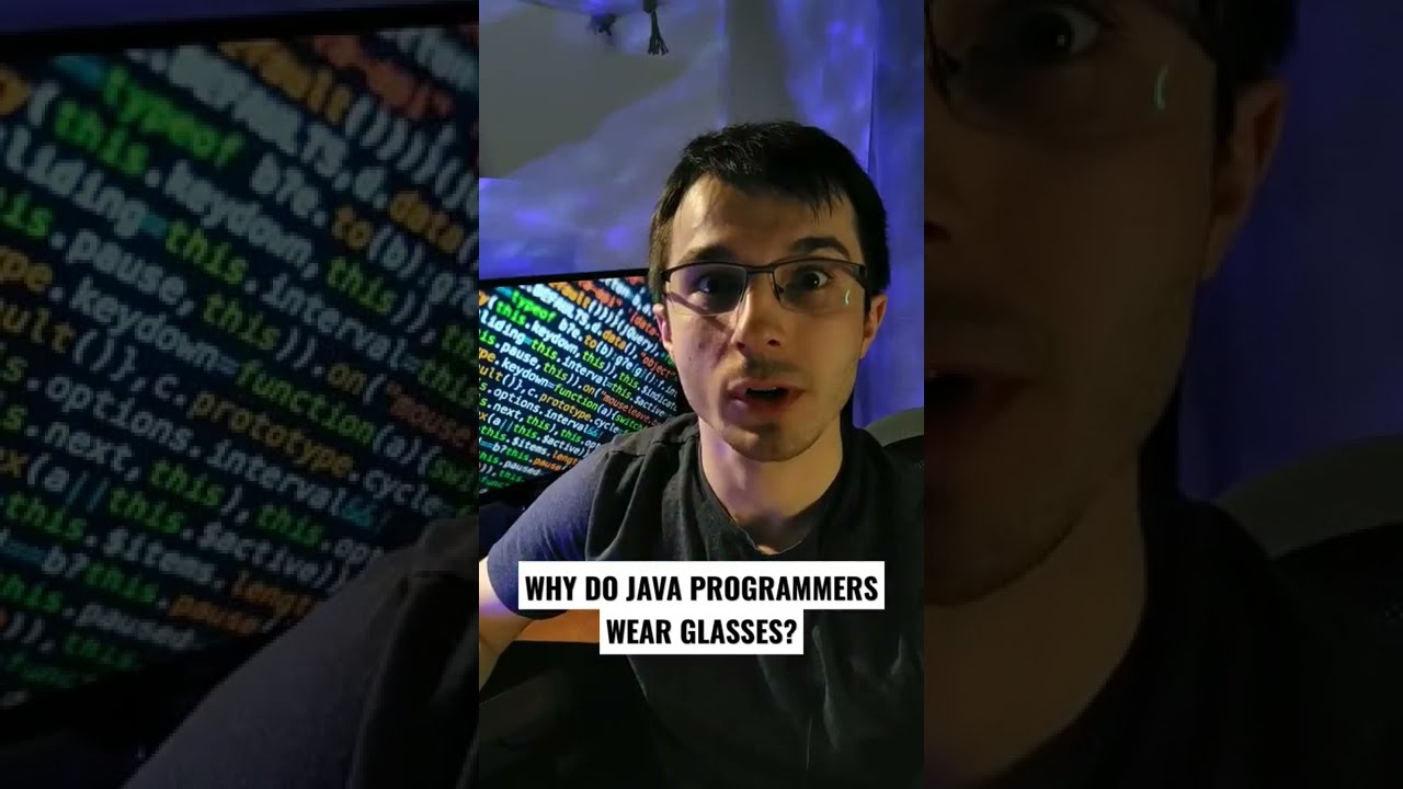Why do Java ☕ Programmers wear glasses 👓? Funny #shorts 😂
