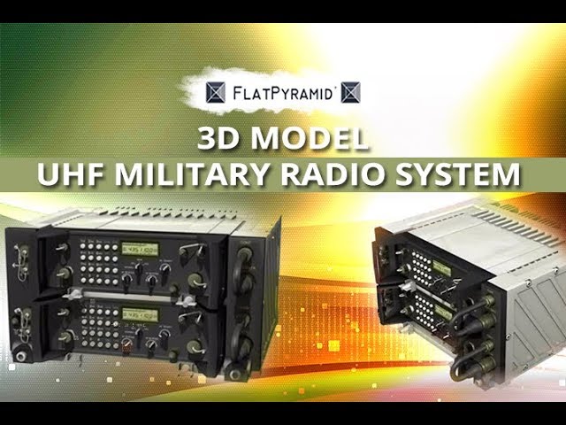 UHF Military radio system 3D Model - FlatPyramid