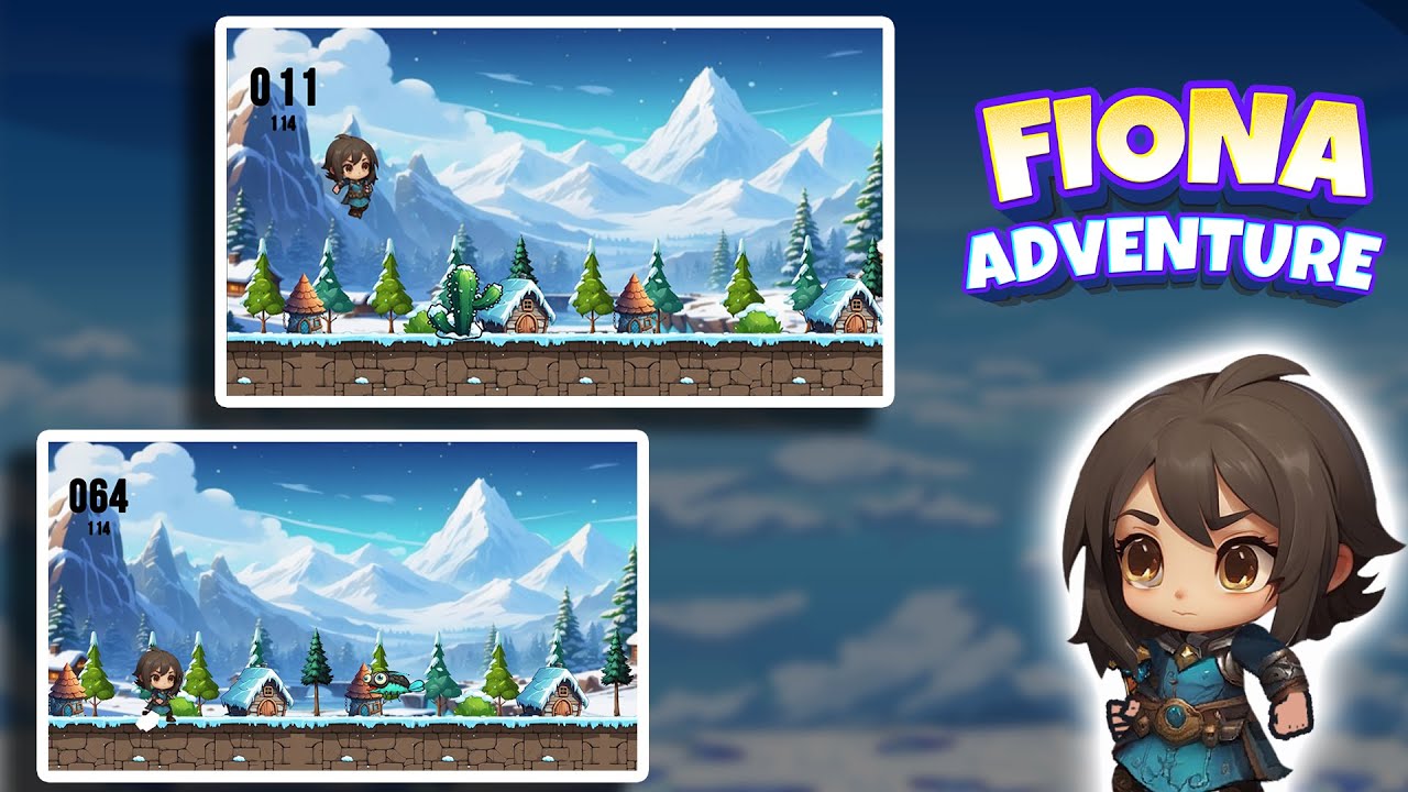 Fiona Adventure || Construct 3 Game Template || Source code