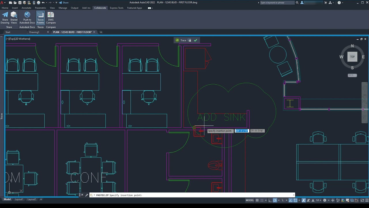 Introducing the Trace feature | AutoCAD 2022