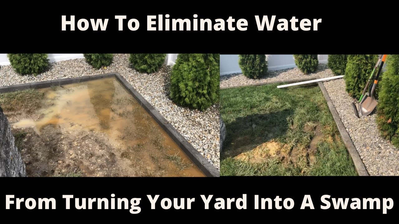DIY Yard Drainage-How To Fix A Soggy Wet Yard With A French Drain (Full Install)