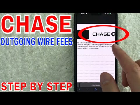 ✅ Chase Outgoing Wire Fees 🔴