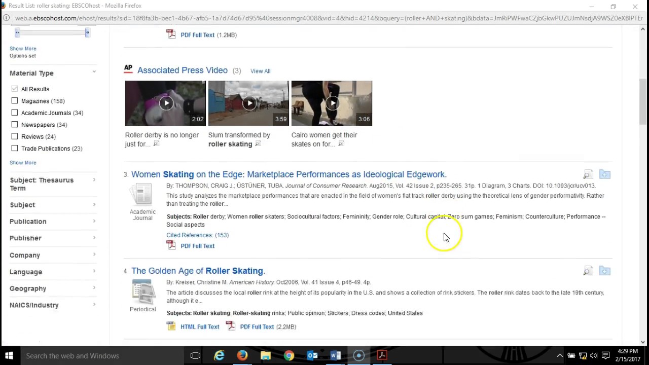 How to Find Article Permalink in an EBSCO Database