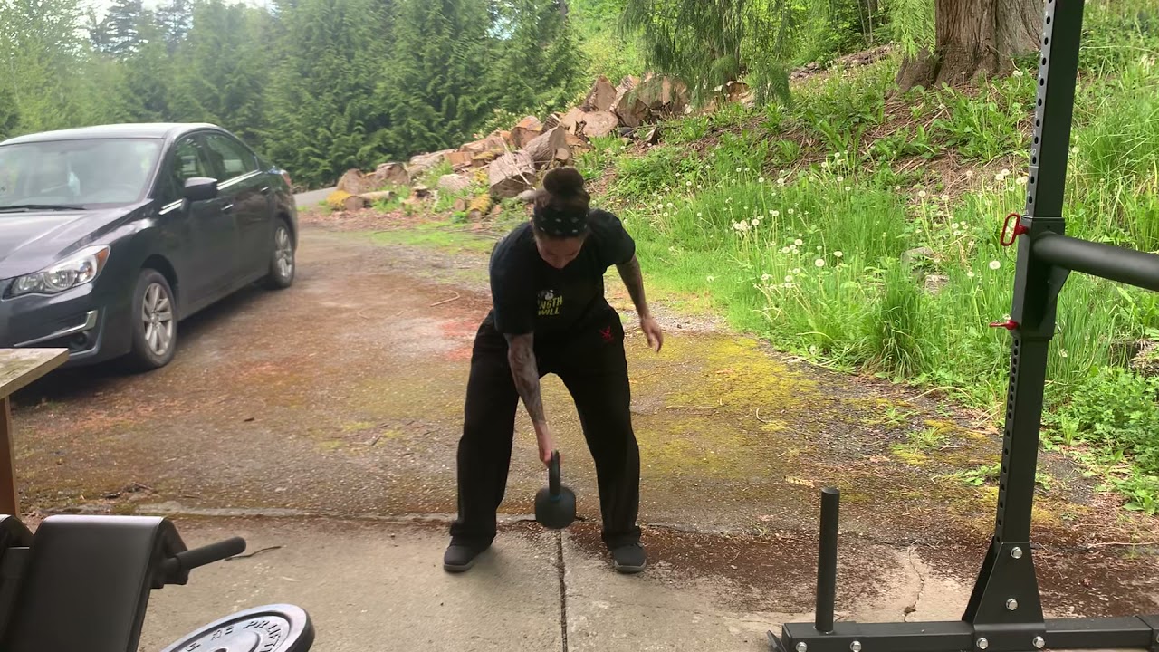 Bent Over KB Drop Catch