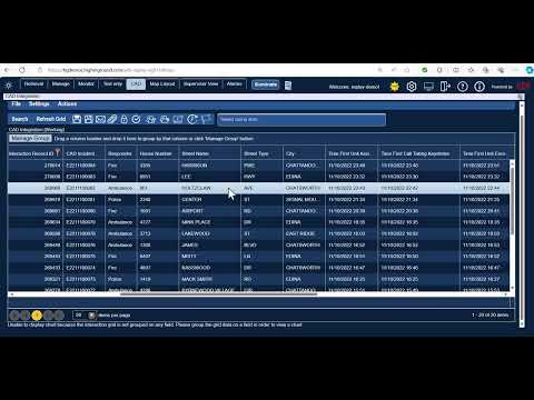 CAD integration Demo for 911 centers