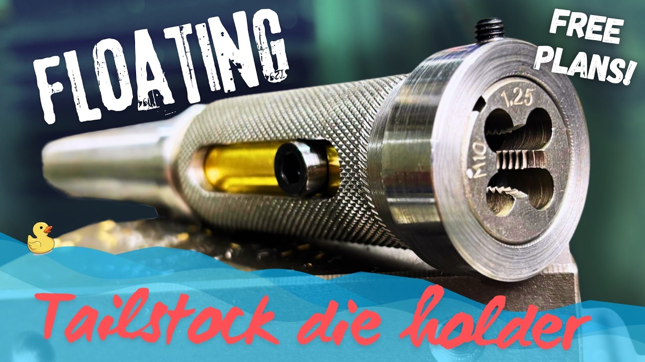Making a Floating Tailstock Die Holder, with Free Plans!