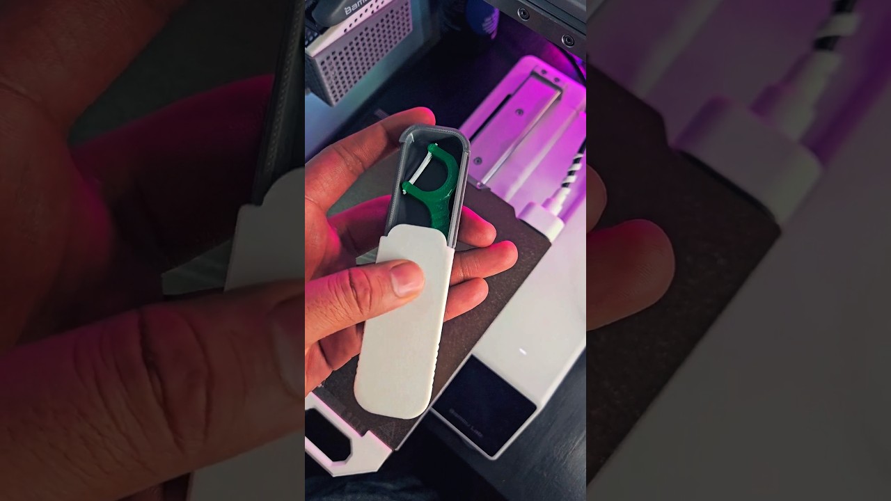 Compact 3D Printed Storage: Slide Box for Floss & More | Bambu Lab | 88/1000