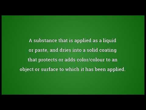 paint meaning in English
