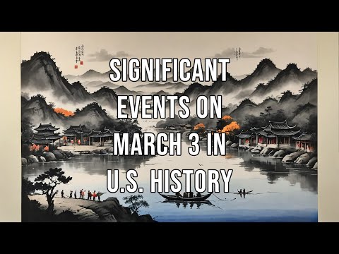 Significant Events on March 3 in U S History