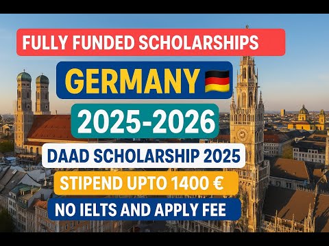 Fully Funded DAAD scholarship in Germany 2025 || No IELTS & Application Fee || Study in Europe