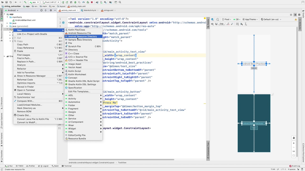 Android String Extraction and Localization