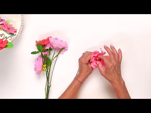 Simple Flower Making Using Crepe Paper | Scrapbook.com