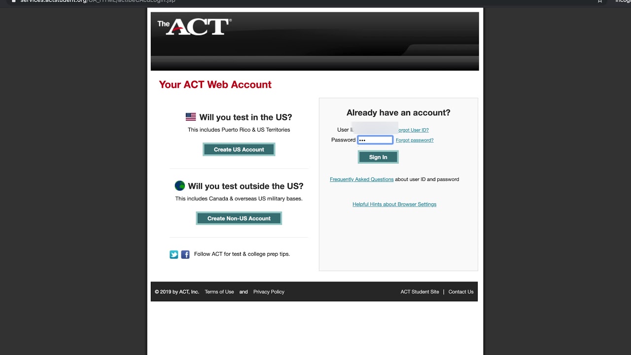 MATER 101 ACT print score report