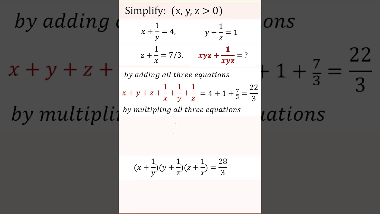 An Amazing Expression | Can You Simplify?