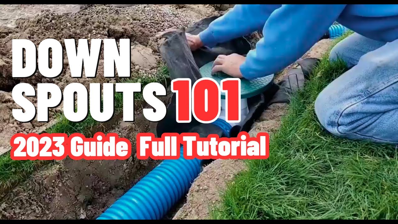 Best Underground Buried Downspout System - Easy DIY How To TUTORIAL