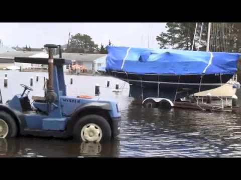 2012-10-29 Hurricane Sandy Cedar Creek NJ Bayville NJ Harbor Inn Road Cedar Creek Marina