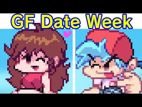 Friday Night Funkin' Boyfriend and Girlfriend Go On a Date | BF & GF Date Week (FNF Mod/Hard)