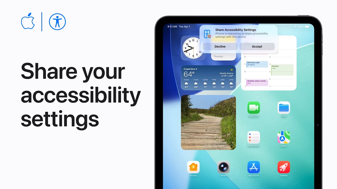 How to share your accessibility settings on iPhone or iPad | Apple Support