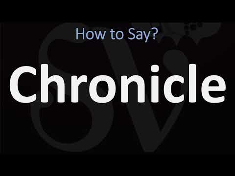 How to Pronounce Chronicle? (CORRECTLY)