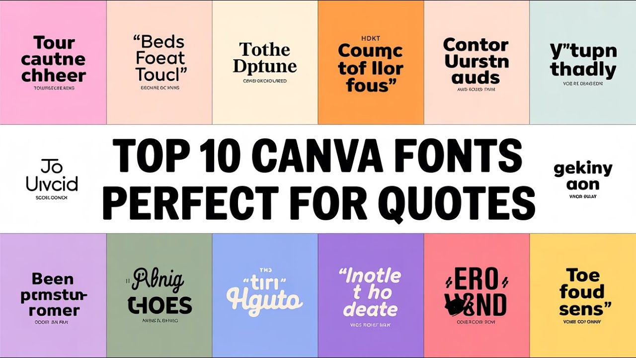 10 Best Canva Fonts for Quotes