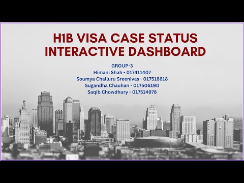 H1B-Visa Interactive dashboard | Group-3|