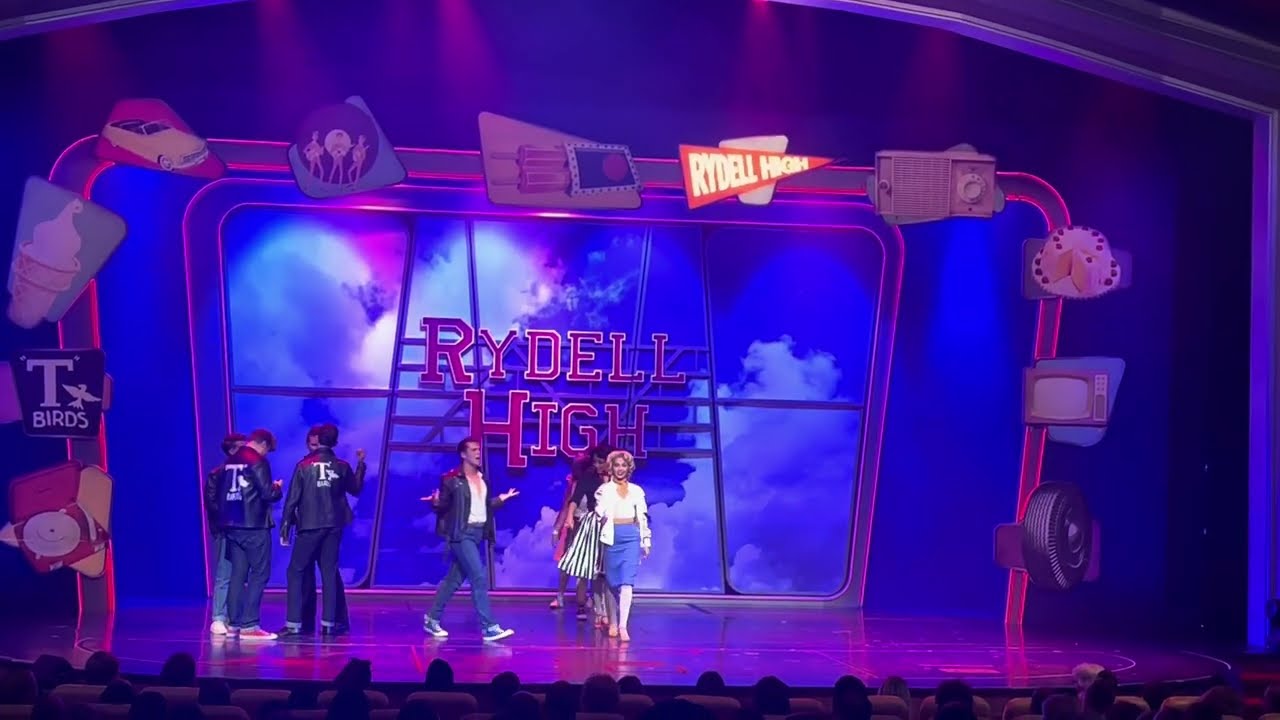 “Grease” the full production show on Royal Caribbean #show#entertainment#grease #musical#performance