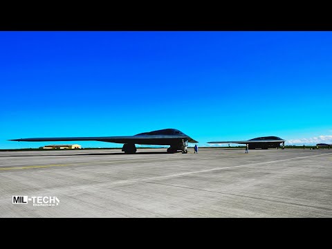 US B-2 Spirit Bombers landed One by One in Iceland Air Base to fight Russian