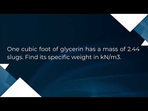 Fluid Mechanics & Hydraulics: Properties of Fluids Q2