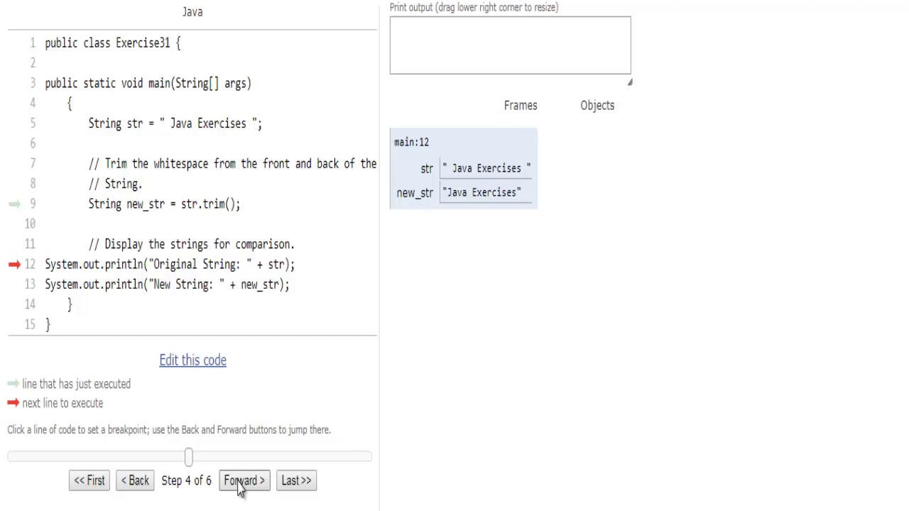 w3resource.com: Java String Exercise-31
