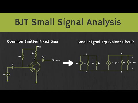 BJT Small Signal Analysis: Common Emitter Fixed Bias and Voltage ...