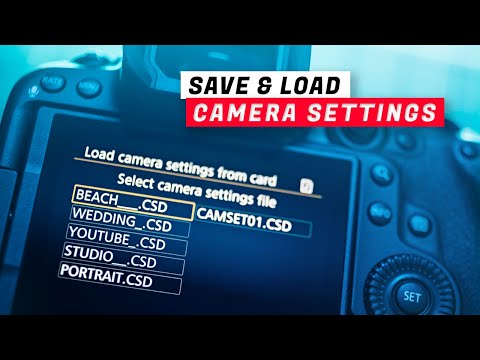 Canon R1, R3, R5, R5 II & R5C: How to load camera settings from SD card