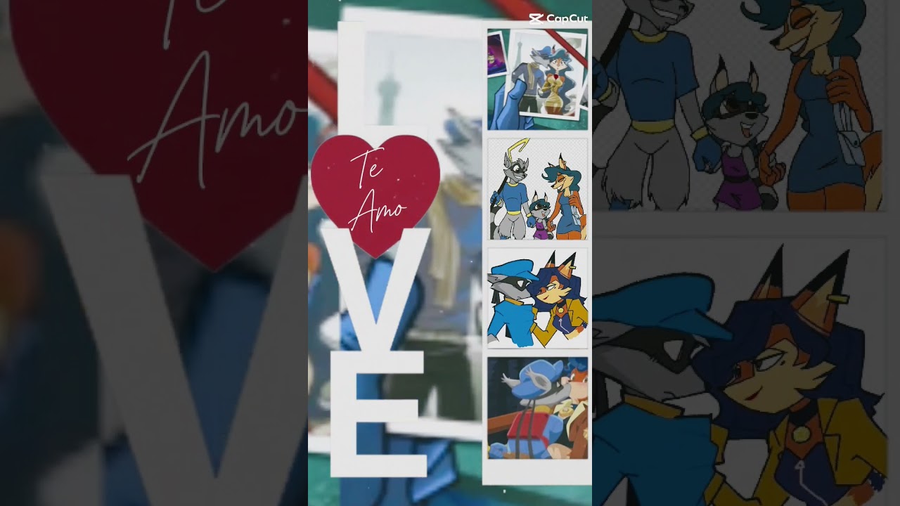 sly cooper x carmelita fox  ship love 🥰👍🏻👩‍❤️‍💋‍👨👩‍❤️‍👨