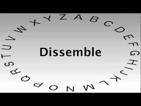 SAT Vocabulary Words and Definitions — Dissemble