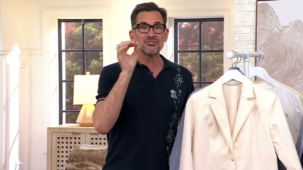 BEAUTIFUL by Lawrence Zarian Notch Collar Blazer on QVC