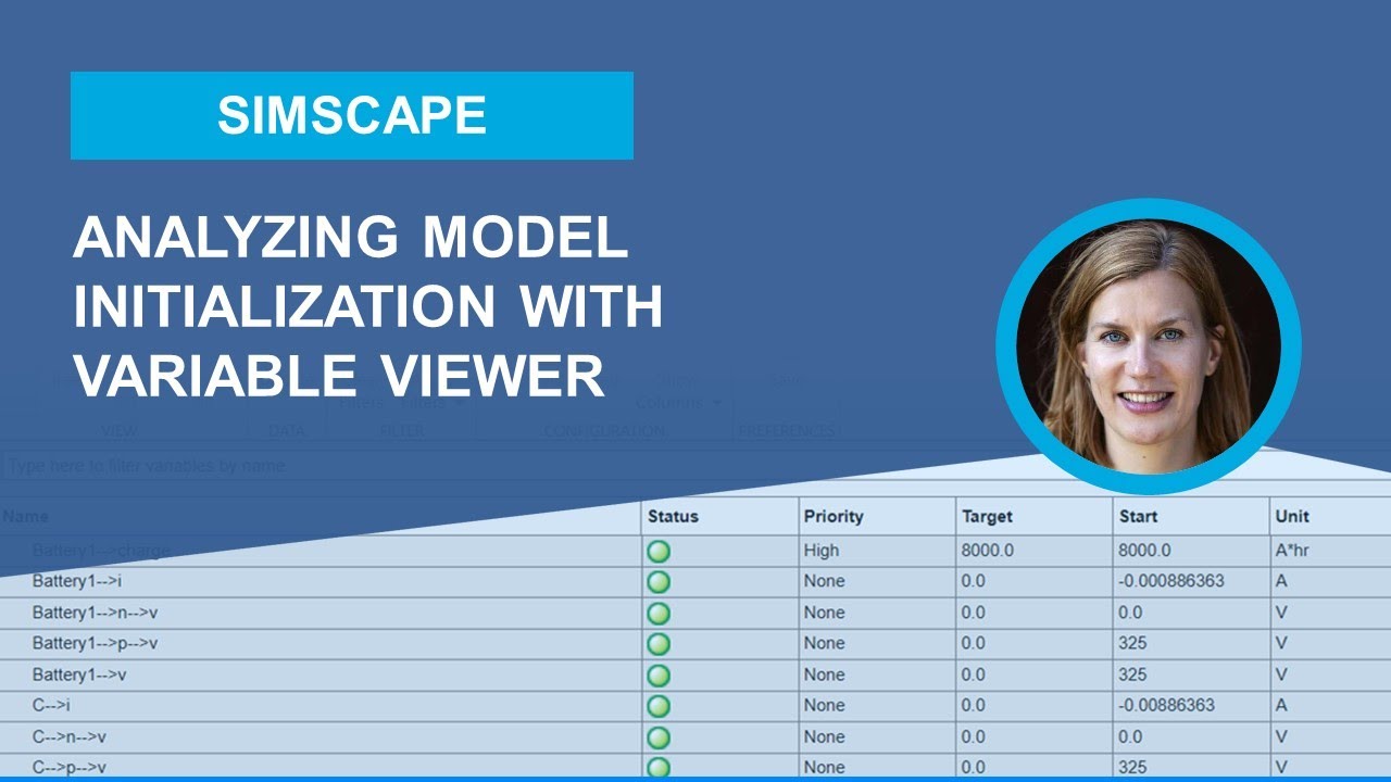 Analyzing Simscape Model Initialization with Variable Viewer | Simscape Electrical Modeling