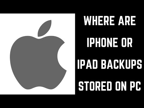 Where Are iPhone or iPad Backups Stored on PC?