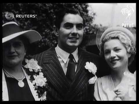 Annabella and Tyrone Power marry (1939)