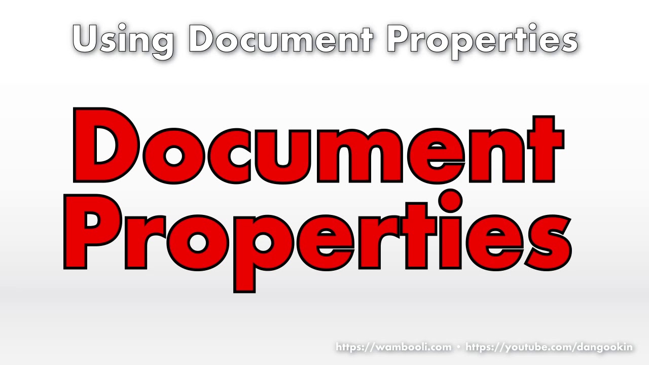 193 Using Document Properties