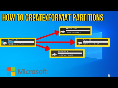 HOW TO CREATE/FORMAT HARD DISK PARTITIONS IN 2021 -WINDOWS 10