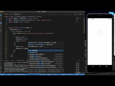 Learn React Native Tutorial 46 BackHandler React Native - Mind Luster