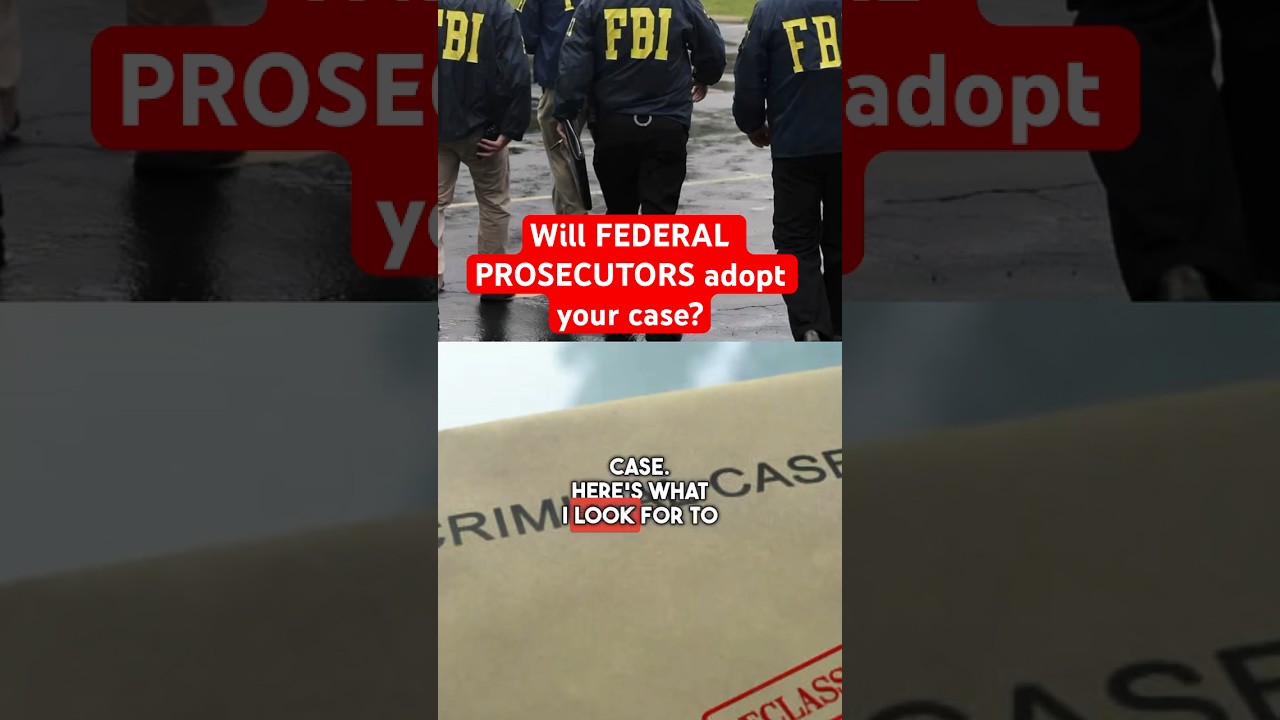 When do the FEDS prosecute STATE cases? #criminal #crime #attorney