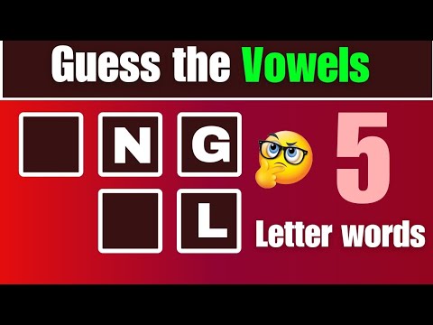 Guess the 5 letter Word Without Vowels 🧩🤔| A Letter Word Challenge| Word mystery