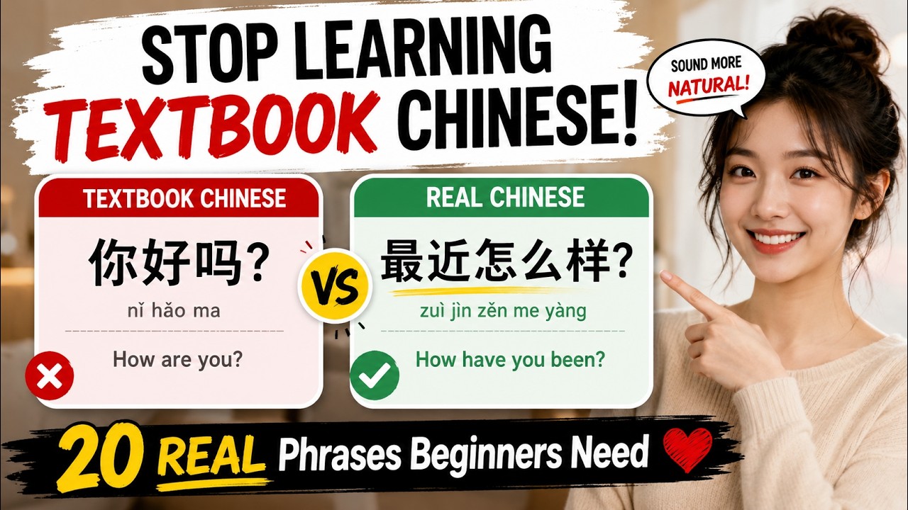 Stop Learning Textbook Chinese! 20 Real Phrases Beginners Need