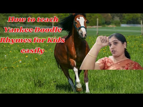How to teach Yankee Doodle rhymes for kids in Tamil || #AerokidzTV