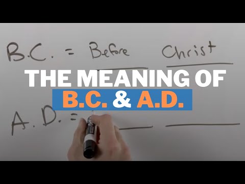 The Meaning of BC and AD in History
