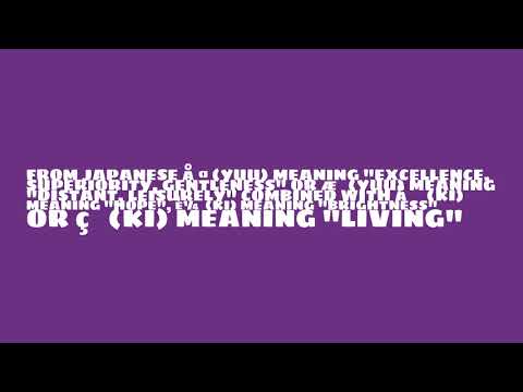 What is the origin of the name Yuuki?