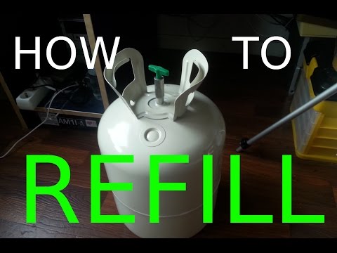 How to modify the valve on a Helium tank