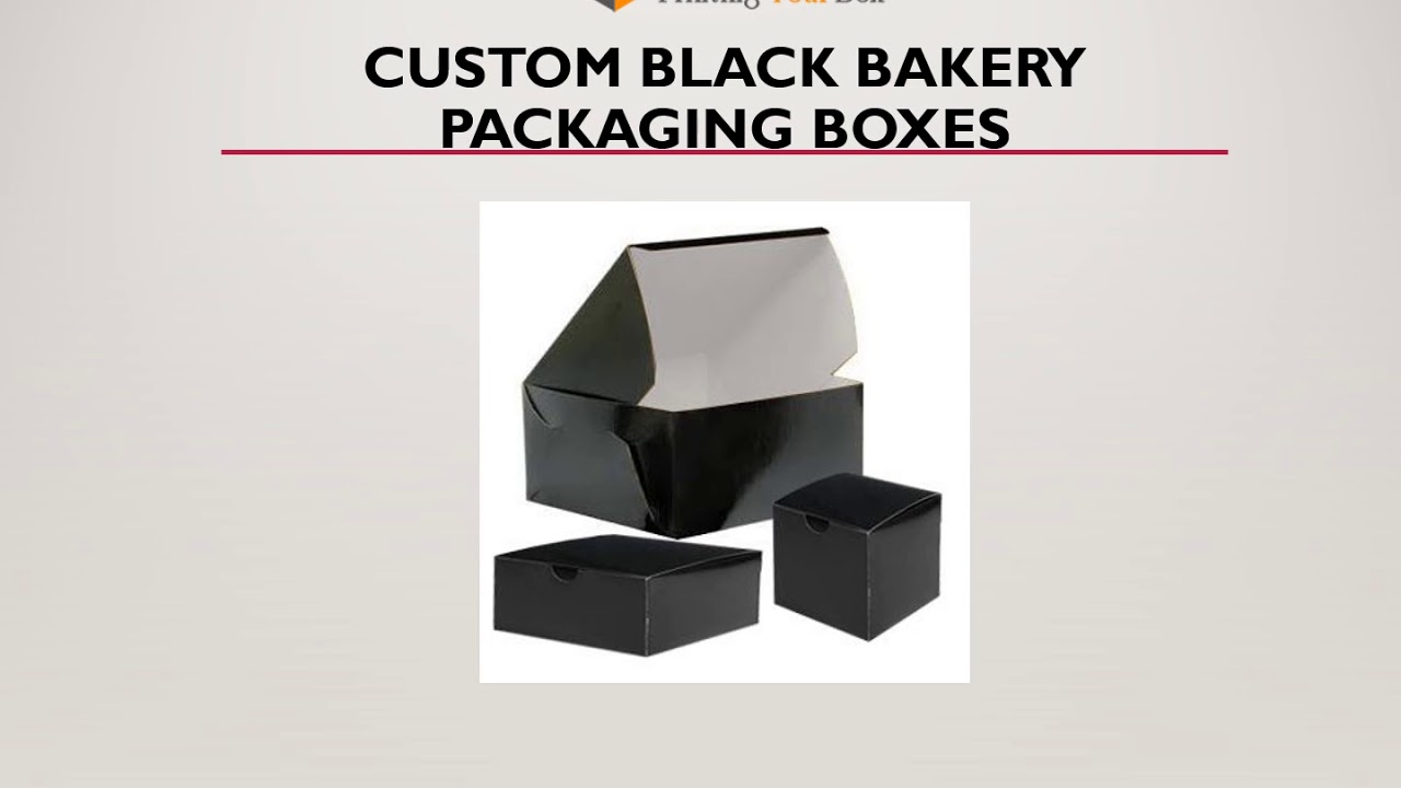 Custom Black Bakery Boxes - Printing Your Box