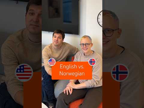 English vs. Norwegian #languagelearning #bilingual #learnnorwegian